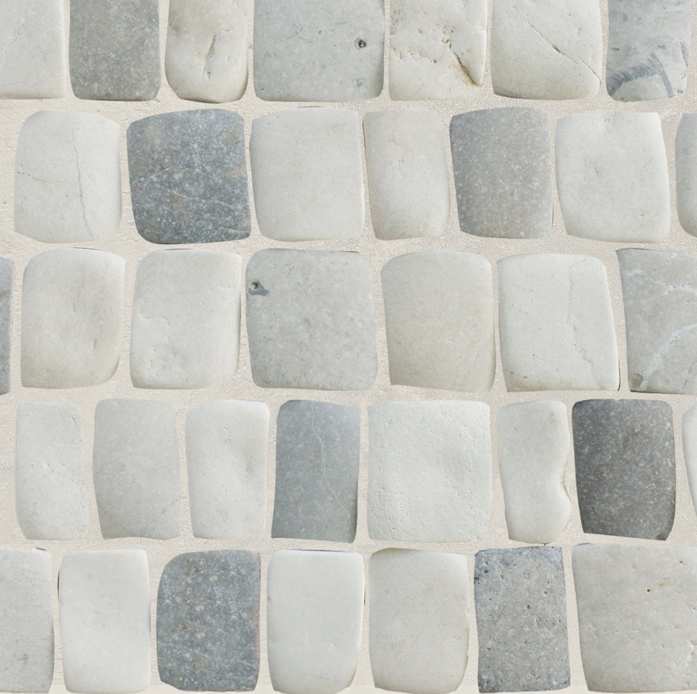 Cloud Stone Mosaic Tile Canine Natural Stone | Pebble Tile
