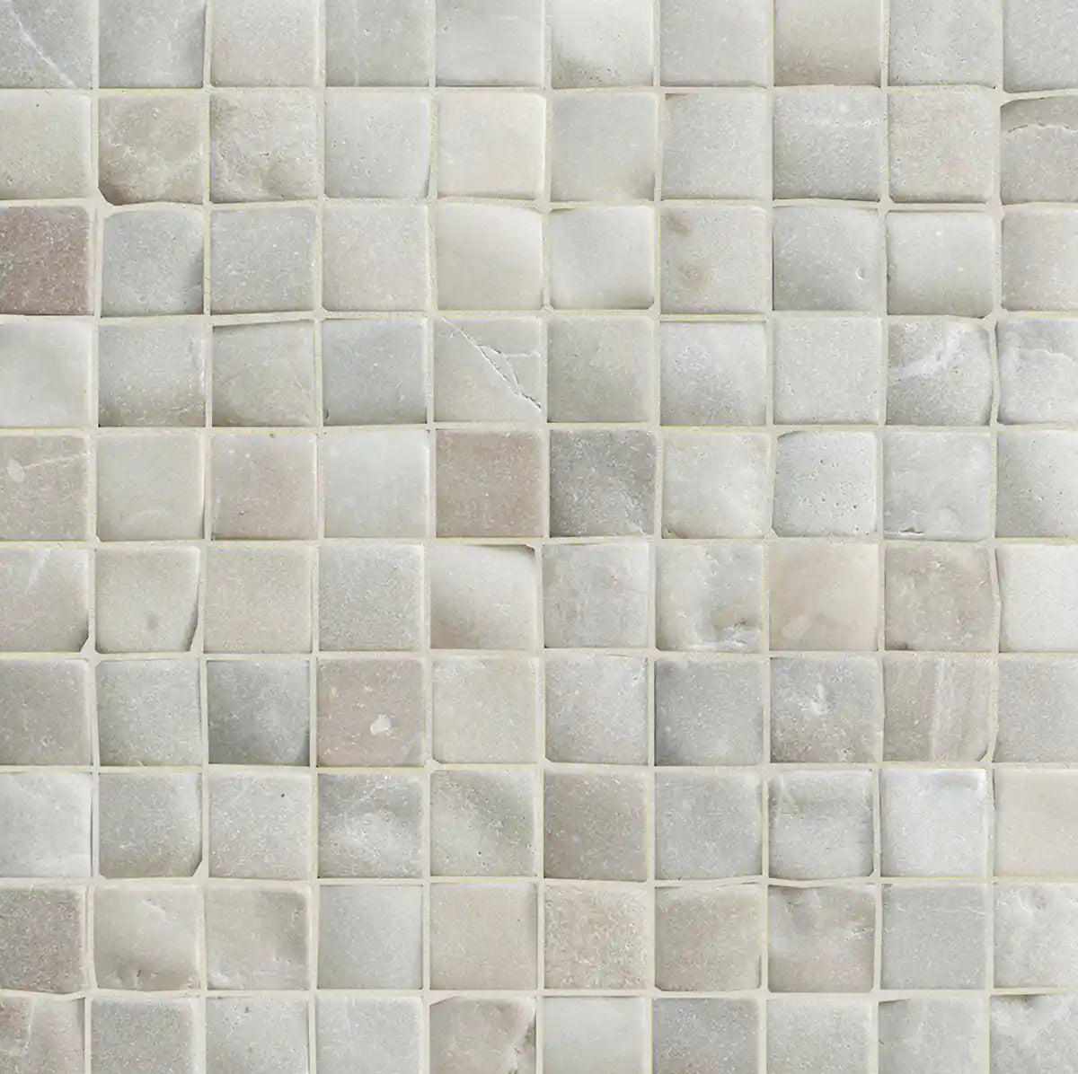 Natural Tan Stone Mosaic Floor Tile | Pebble Tile