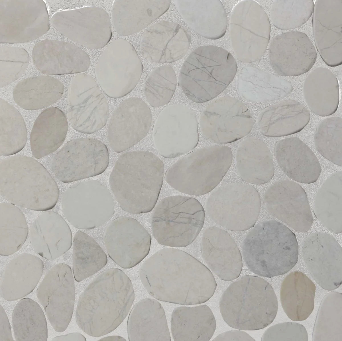 Pebble Mosaic Wall Timor White Tiles | Pebble Tile