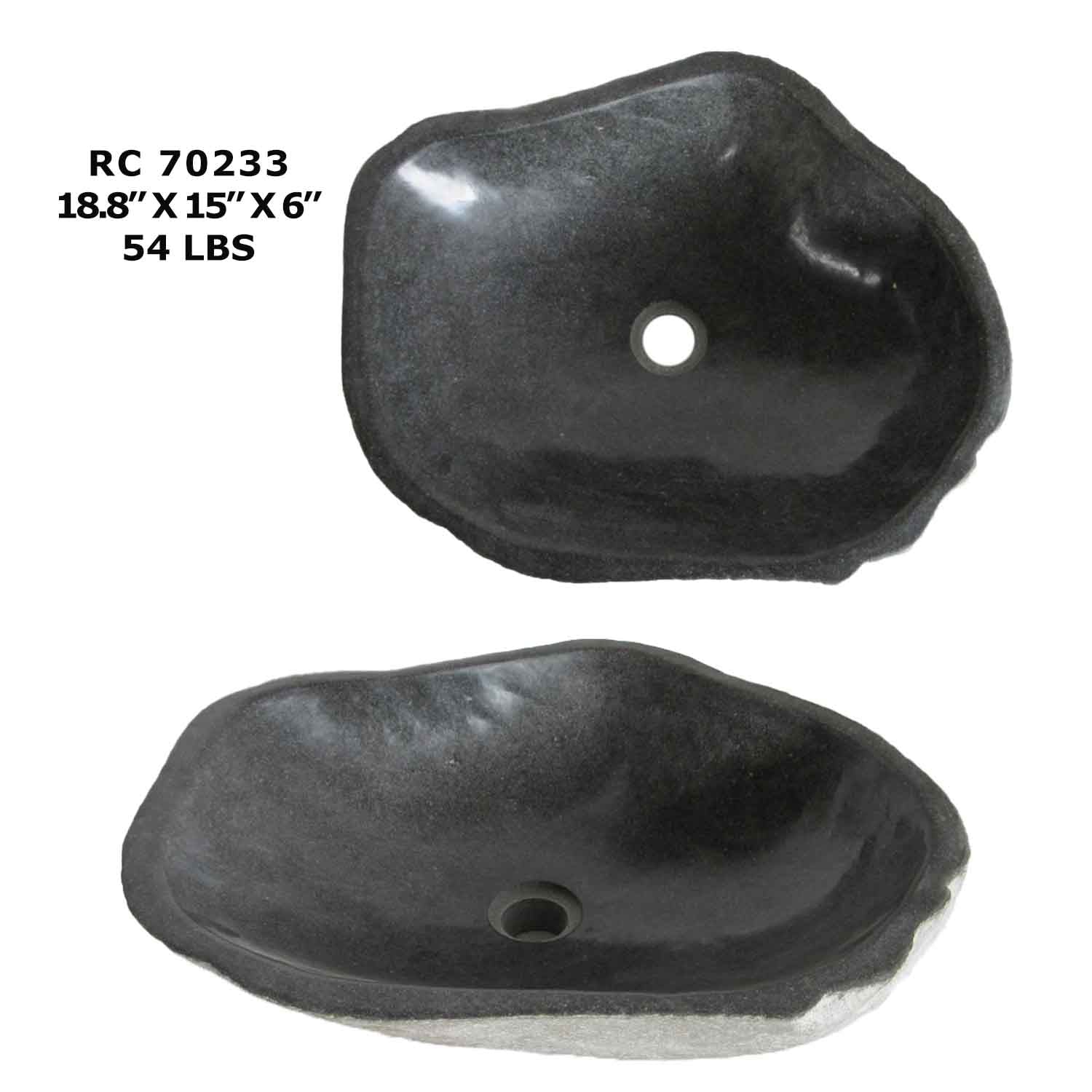 Nature Inspired Bliss | Rock Vessel Sink | Pebble Tile